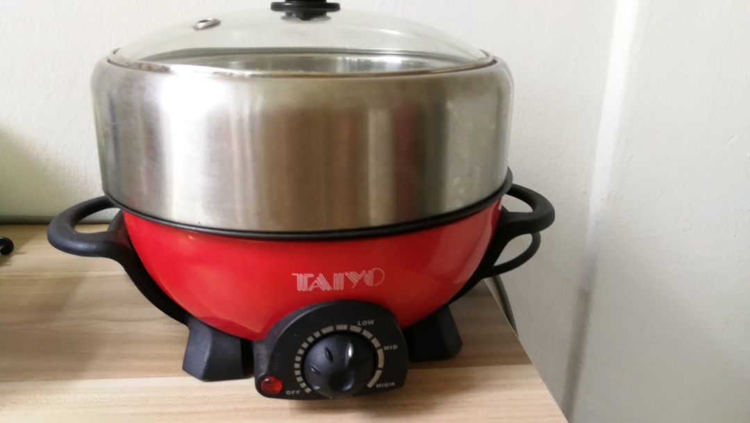 Taiyo Electric Mini Steamboat SM80R, TV & Home Appliances, Kitchen ...