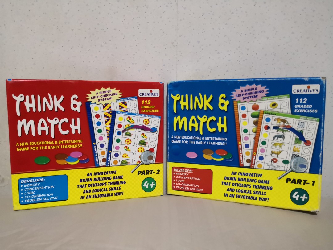 Think & Match brain building game, Hobbies & Toys, Toys & Games on ...
