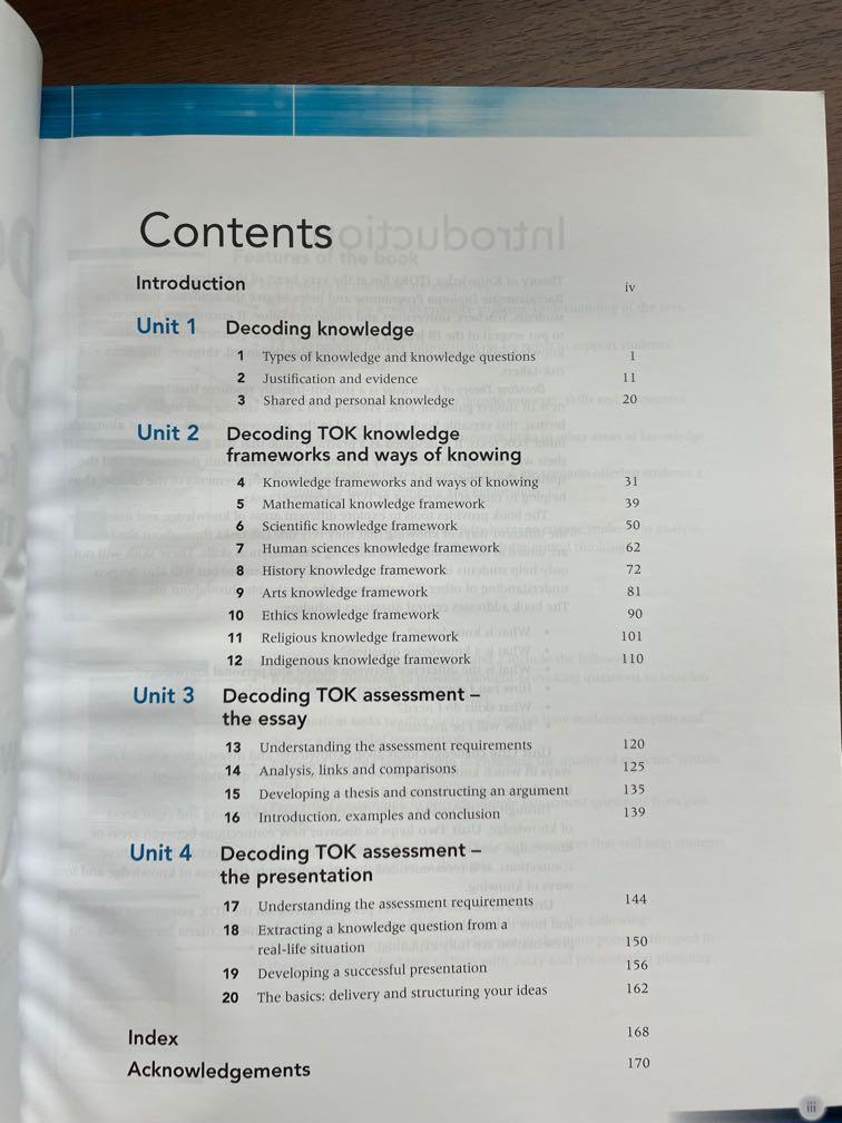 Tok textbook free!, Hobbies & Toys, Books & Magazines, Textbooks on ...