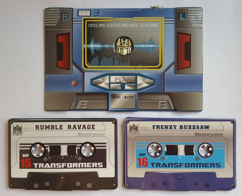 Transformers Masterpiece Soundwave and tapes Laserbeak Ravage Frenzy ...