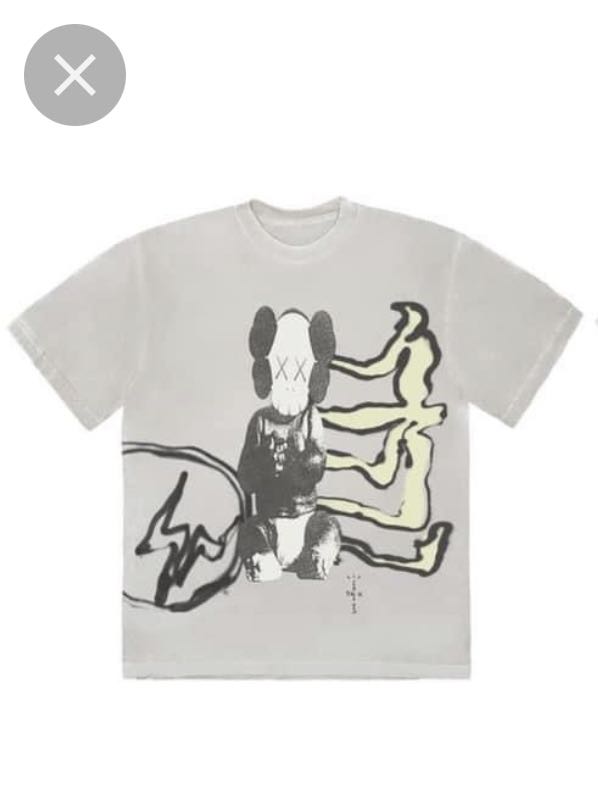 Travis scott x kaws x fragment tee, Men's Fashion, Tops & Sets, Tshirts ...