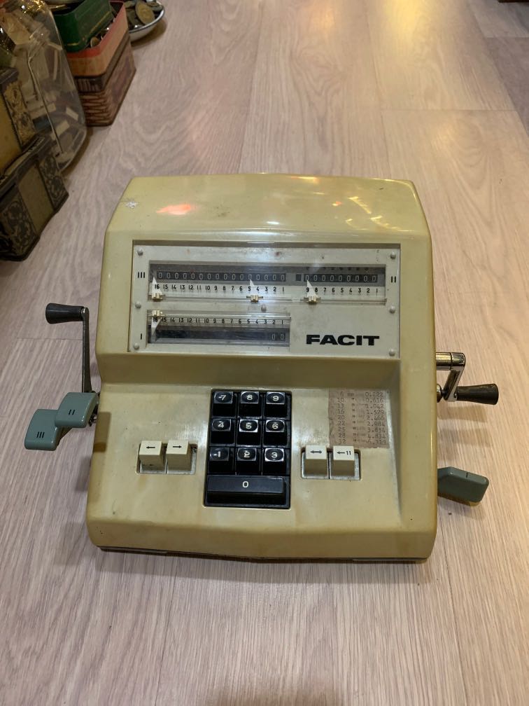 [TSFK 100] Facit AB Model 1004 Mechanical Calculator, Hobbies & Toys ...
