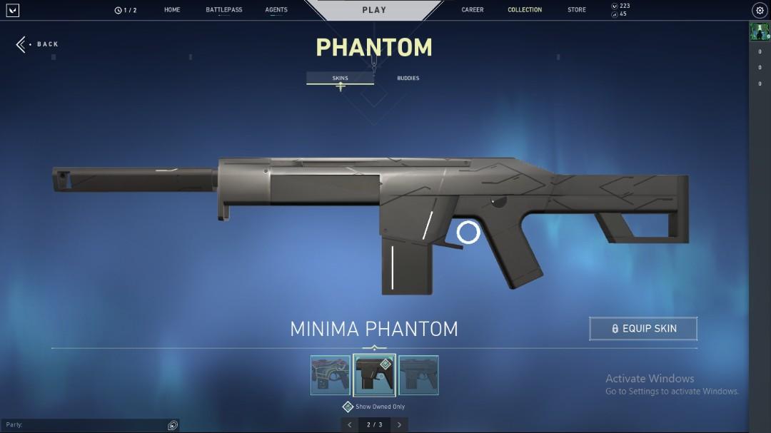 Valorant Bronze 1 account Oni phantom Minima phantom, Video Gaming ...