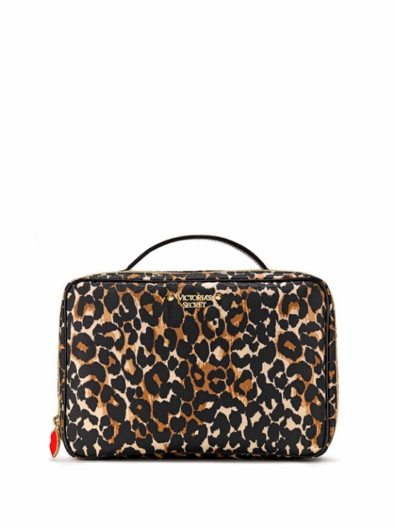 Victoria's Secret Jetsetter Exotic Leopard Travel Case Bag, Women's ...