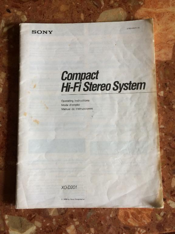 Vintage SONY Compact HiFi Stereo System, Audio, Other Audio Equipment ...