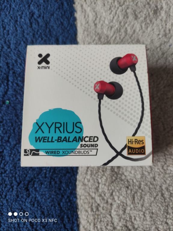 X-mini XYRIUS wired Xoundbuds Earbuds / Earphones, Audio, Earphones on ...