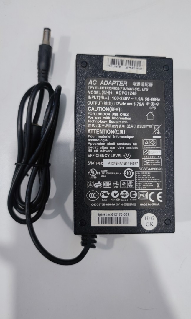 AC Adapter (Used), Computers & Tech, Parts & Accessories, Cables ...