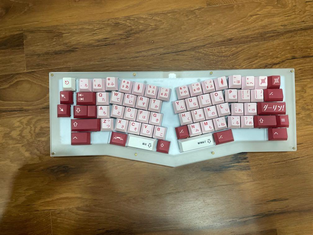Acrylic alice with gmk darling clones, Computers & Tech, Parts ...
