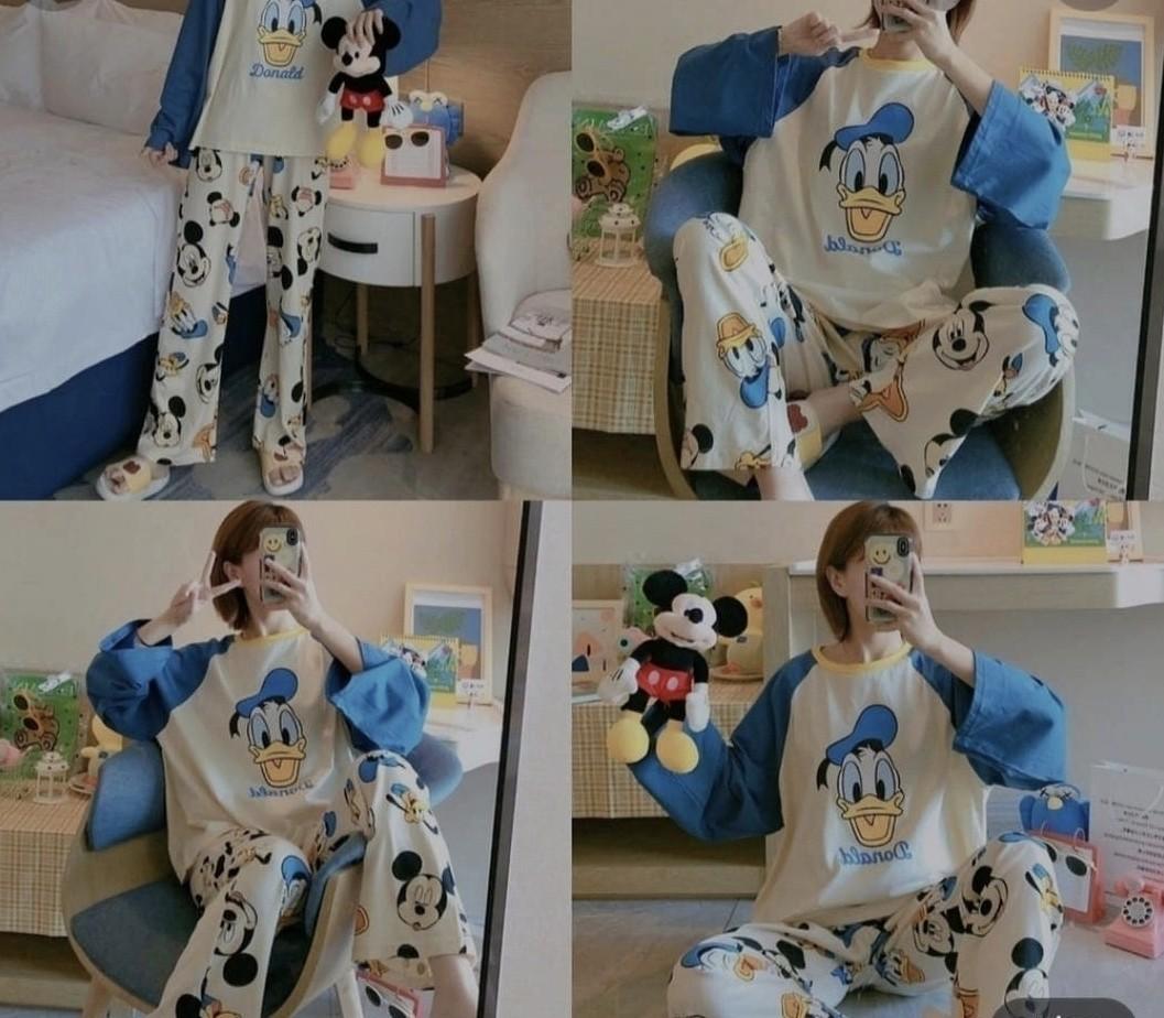Disney Donald Duck Pajamas Set, Women's Fashion, New Undergarments ...