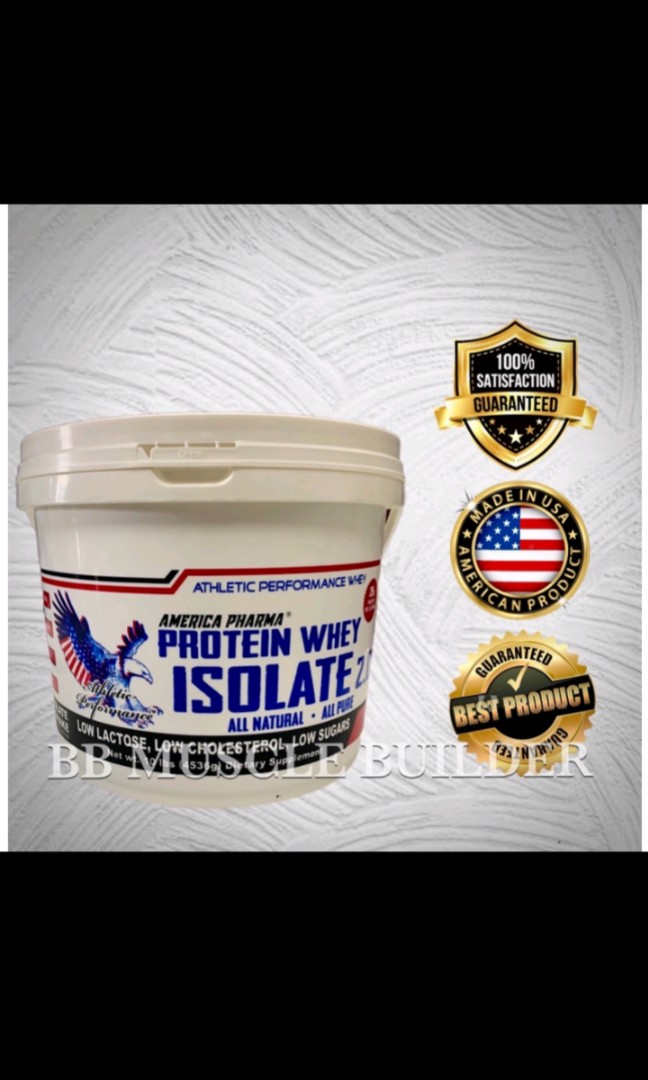 America Pharma whey isolated 2.0, Health & Nutrition, Health ...