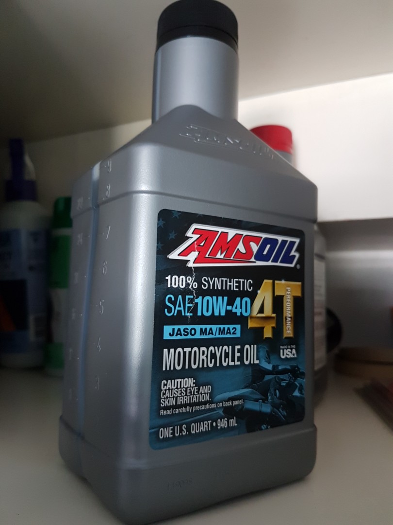 Amsoil 10w 40, Motorcycles, Motorcycle Accessories on Carousell