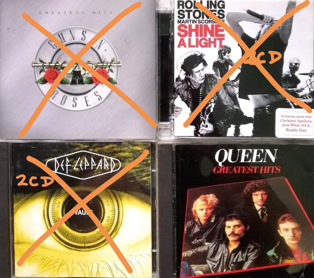 arthcd CDs at 9 each - QUEEN, GUNS N ROSES, DEF LEPPARD 2CD, ROLLING ...