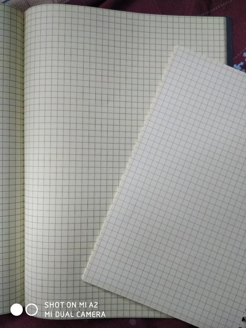 [Notebooks] Daiso A5 Grid loose leaf/B5 Grid Sketchbook (notebook) Black Cover/A5 Dotted Bullet ...