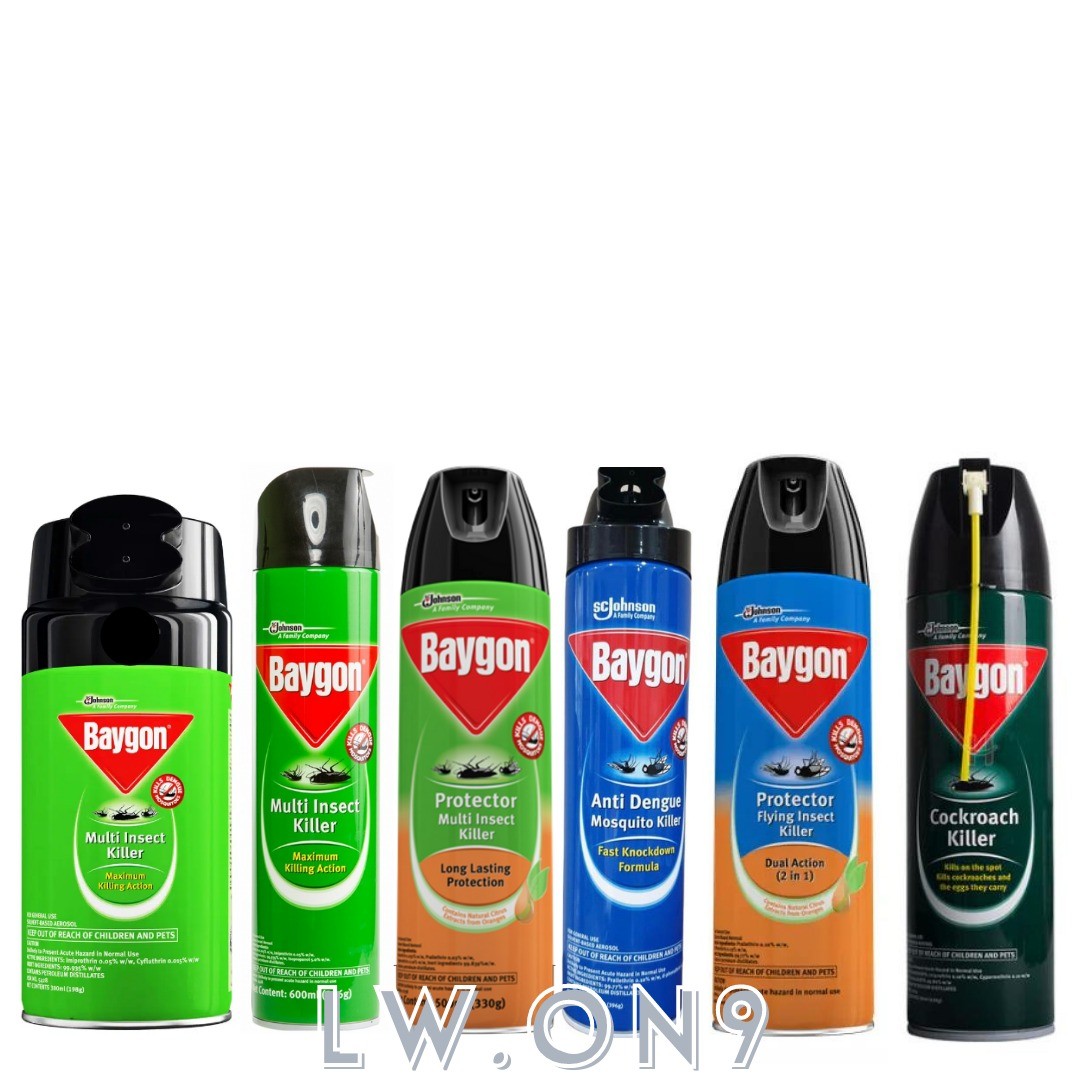 BAYGON MULTI INSECT KILLER MAXIMUM KILLING ACTION/ PROTECTOR MULTI ...