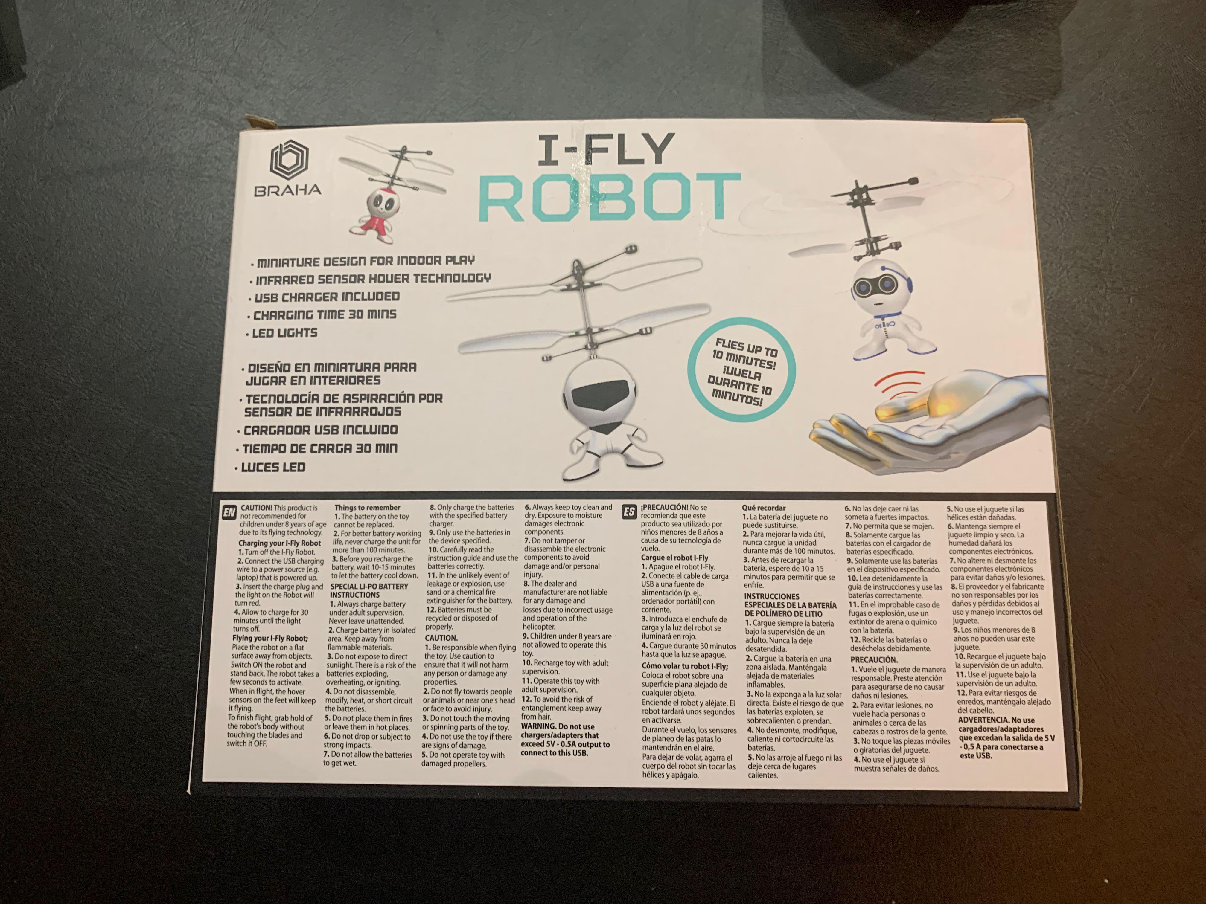 Braha I-fly infra red control robot helicopter, Hobbies & Toys, Toys ...