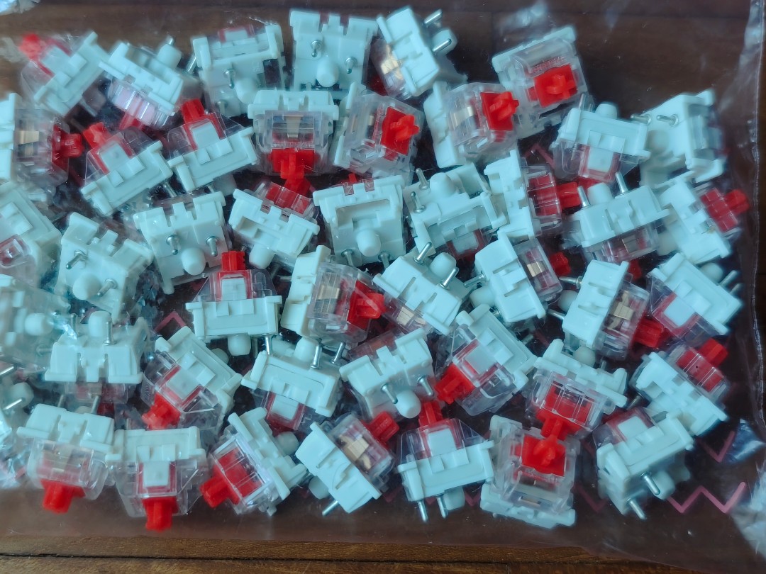 Brand New Outemu Red Switches x45 pieces, Computers & Tech, Parts ...