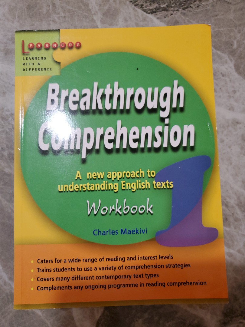 Breakthrough Comprehension Workbook, 興趣及遊戲, 書本 & 文具, 書本及雜誌 - 補充練習 ...