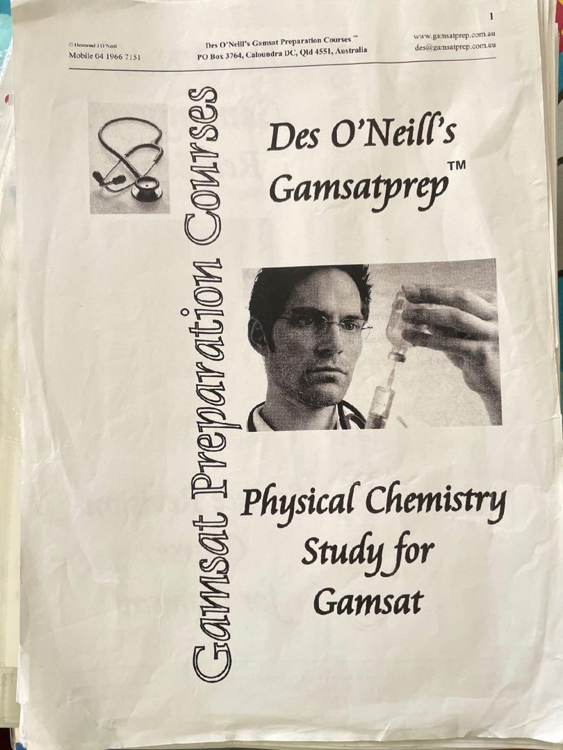 Des O Neil + GAMSAT The Gold Standard 2013-2014 Edition, Hobbies & Toys ...