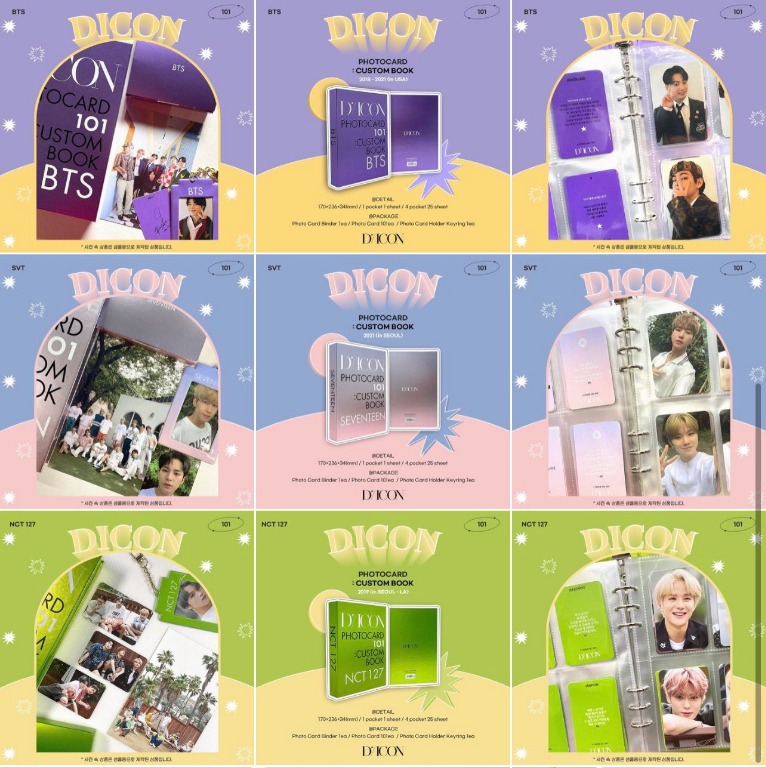 DICON 101 PHOTOCARDS, Hobbies & Toys, Memorabilia & Collectibles, K ...