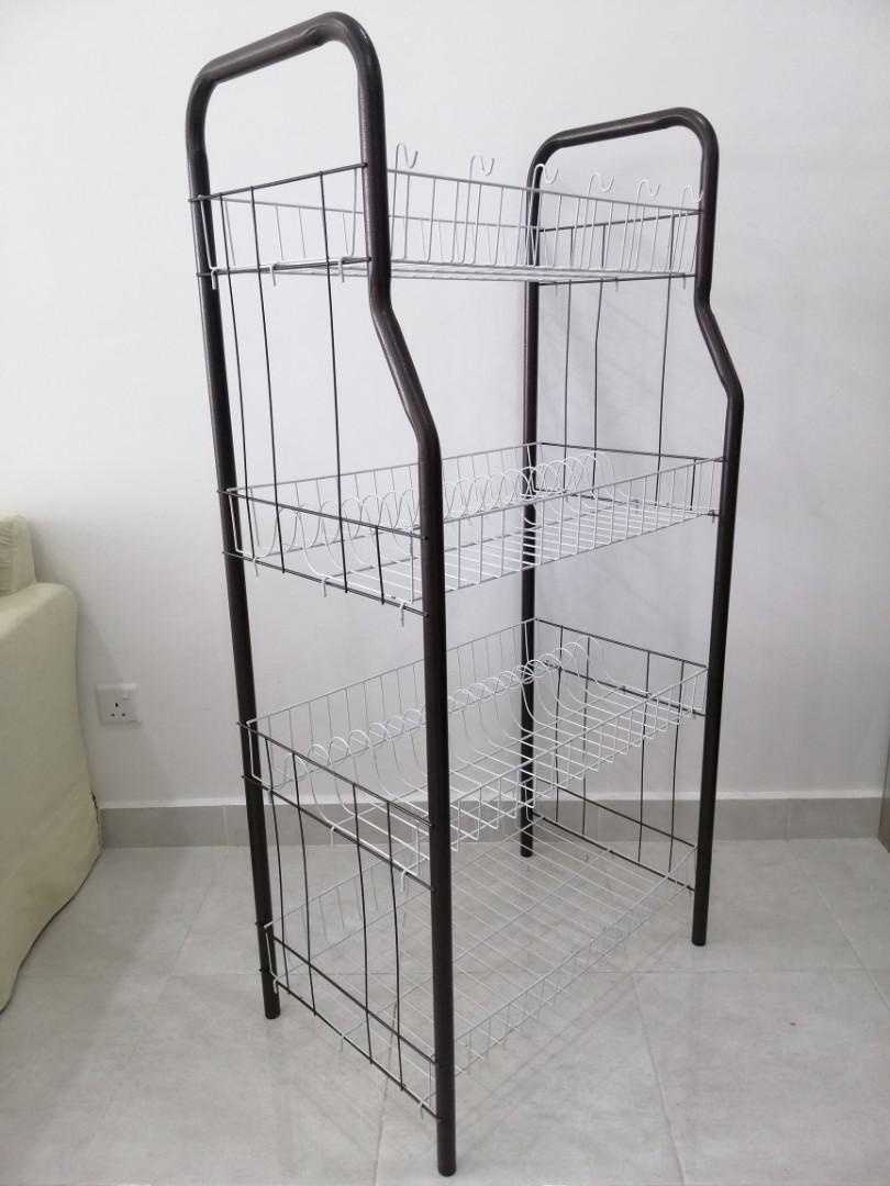 DISH RACK 4 TIER, Furniture & Home Living, Bathroom & Kitchen Fixtures ...