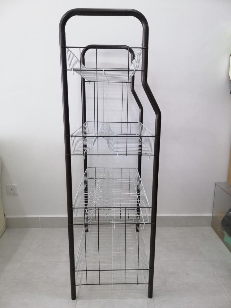 DISH RACK 4 TIER, Furniture & Home Living, Bathroom & Kitchen Fixtures ...