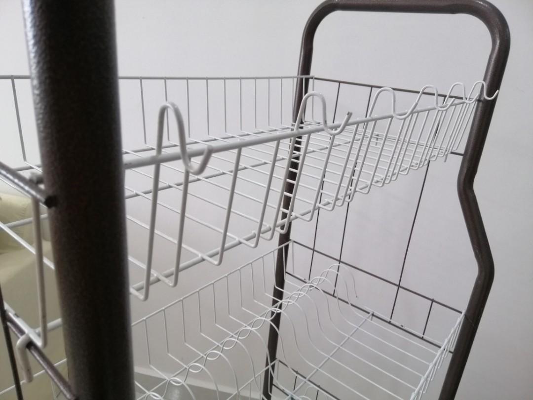 DISH RACK 4 TIER, Furniture & Home Living, Bathroom & Kitchen Fixtures ...