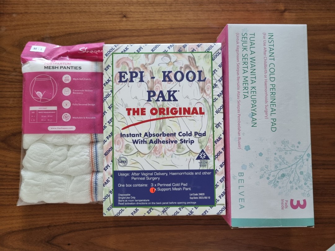 Epi-Kool & Belvea Perineal Pad, Babies & Kids, Maternity Care on Carousell