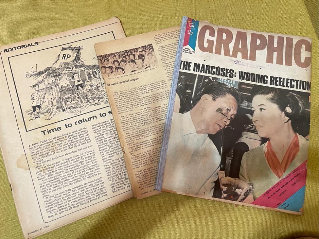 Ferdinand Marcos Graphic and Weekly Graphic Magazines - 1961, 1965 and ...