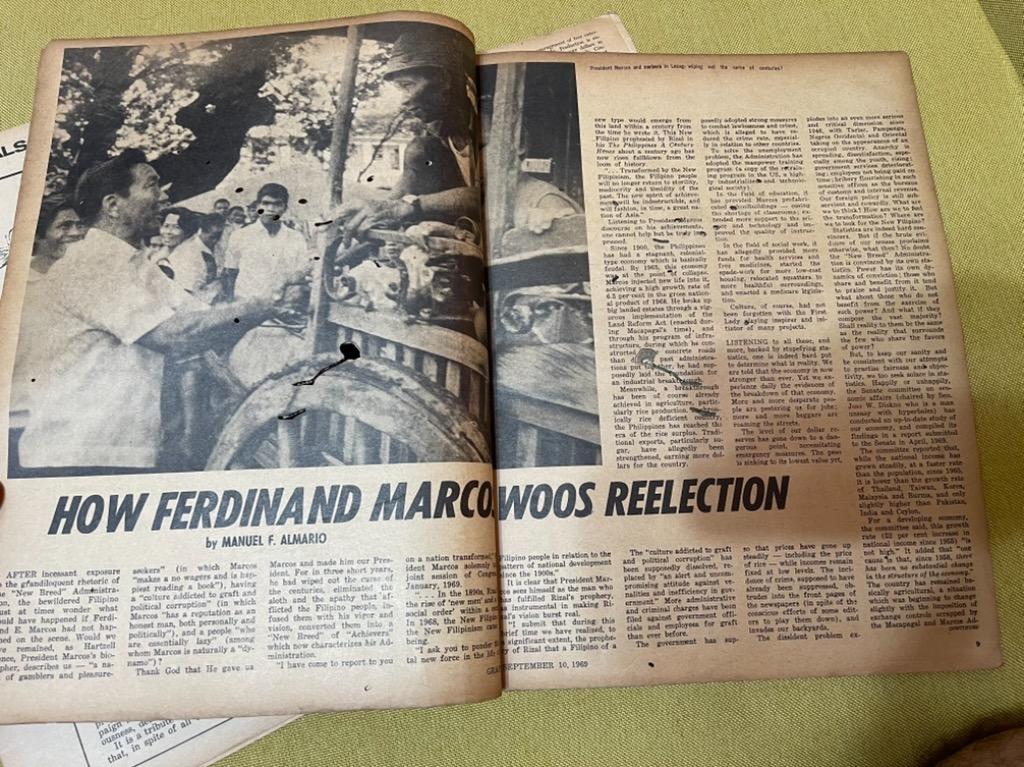 Ferdinand Marcos Graphic and Weekly Graphic Magazines - 1961, 1965 and ...