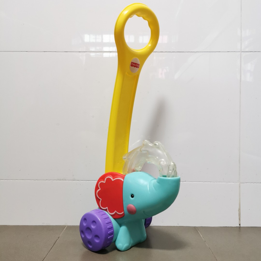 Fisher-Price Pop n Push Elephant, Babies & Kids, Infant Playtime on ...