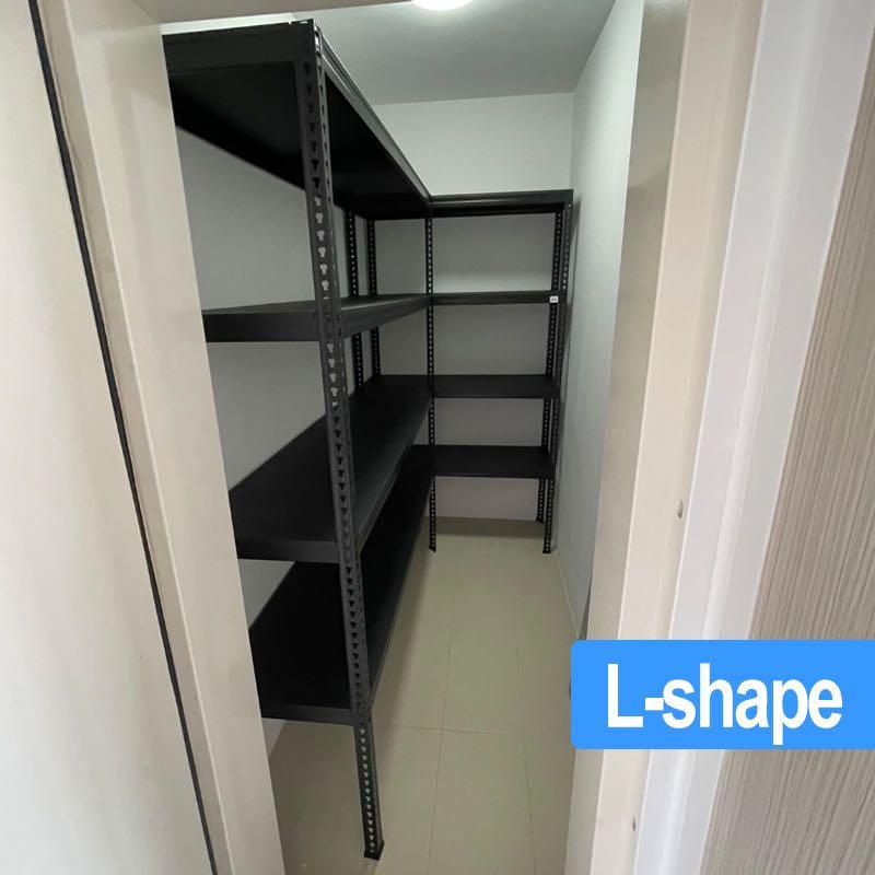 FUll Metal Boltless Rack for HDB BTO storeroom bomb shelter, Furniture ...