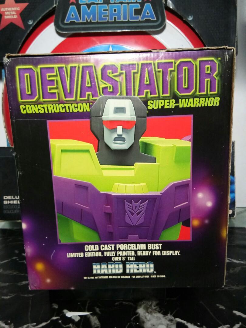 Hasbro Hard Hero Transformers Devastator Cold Cast Porcelain Bust ...