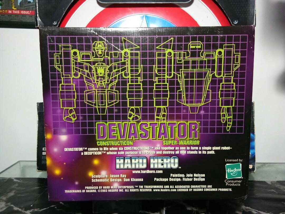 Hasbro Hard Hero Transformers Devastator Cold Cast Porcelain Bust ...