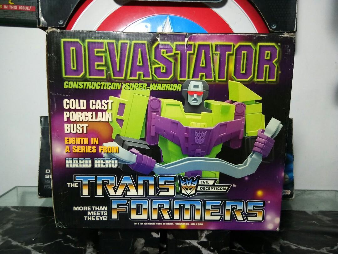 Hasbro Hard Hero Transformers Devastator Cold Cast Porcelain Bust ...