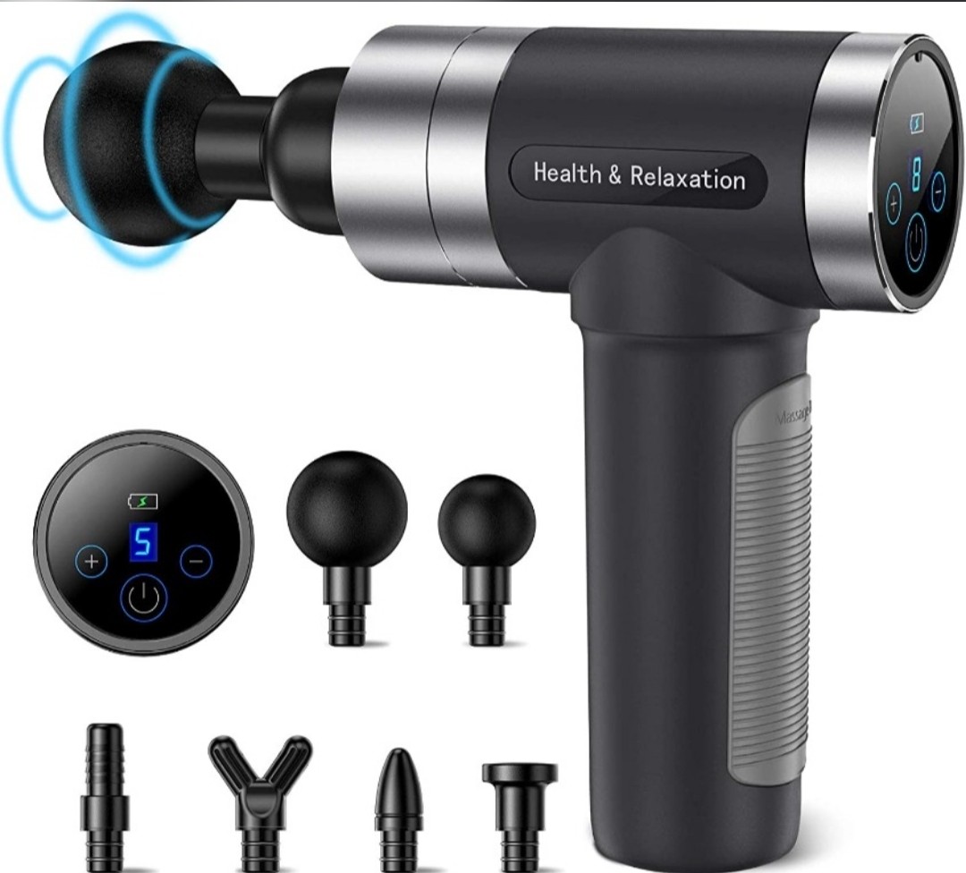 Health & Relaxation Massage Gun 5 Levels, Health & Nutrition, Massage ...