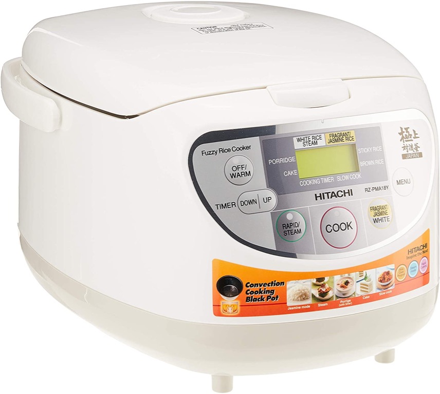 Hitachi Microcomputer Rice Cooker (RZ-PMA10Y W), TV & Home Appliances ...