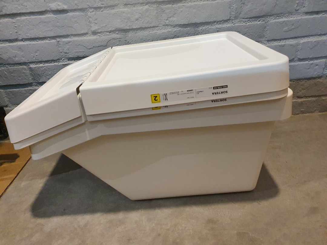 IKEA SORTERA Waste Sorting Bin with Lid, Furniture & Home Living, Home ...