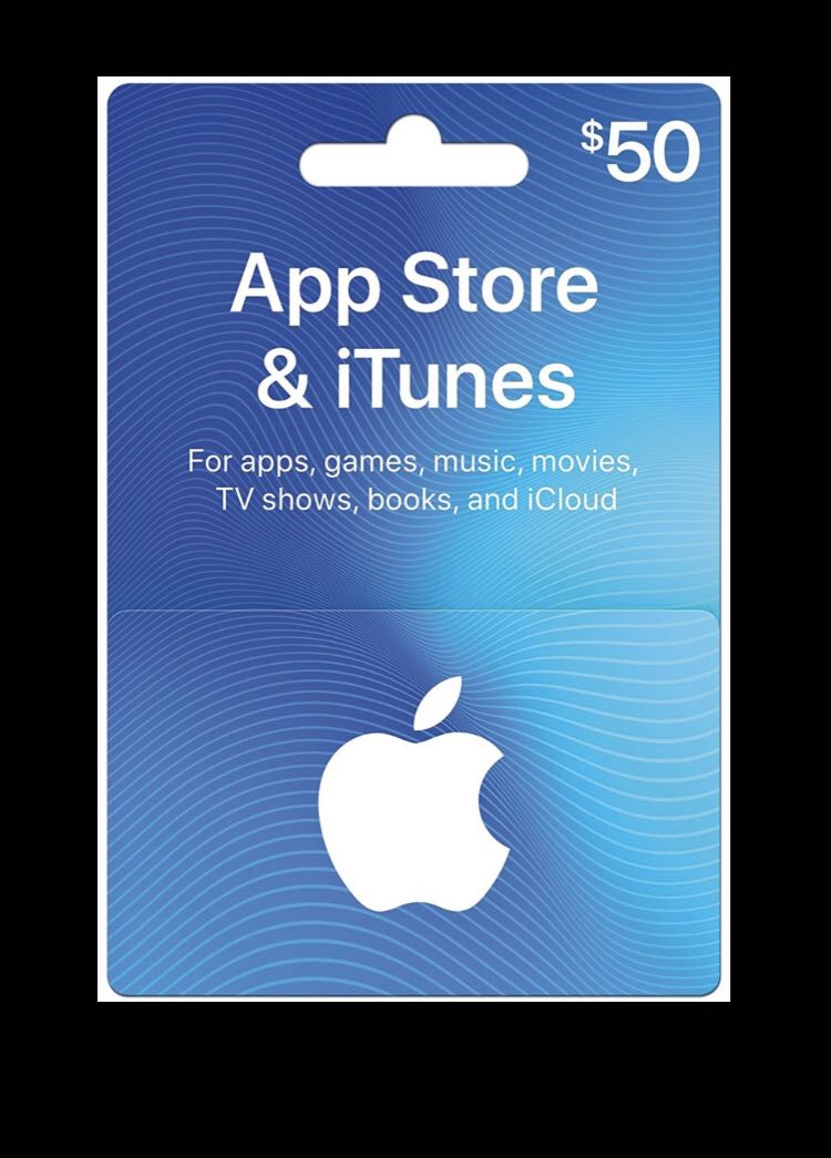 iTunes Apple Gift Card $50, Tickets & Vouchers, Store Credits on Carousell