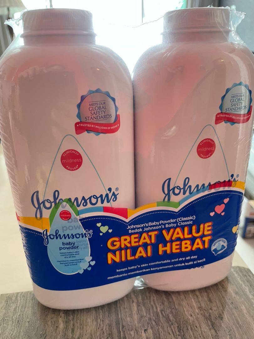 Johnson baby powder - 500gm x 2, Babies & Kids, Bathing & Changing ...