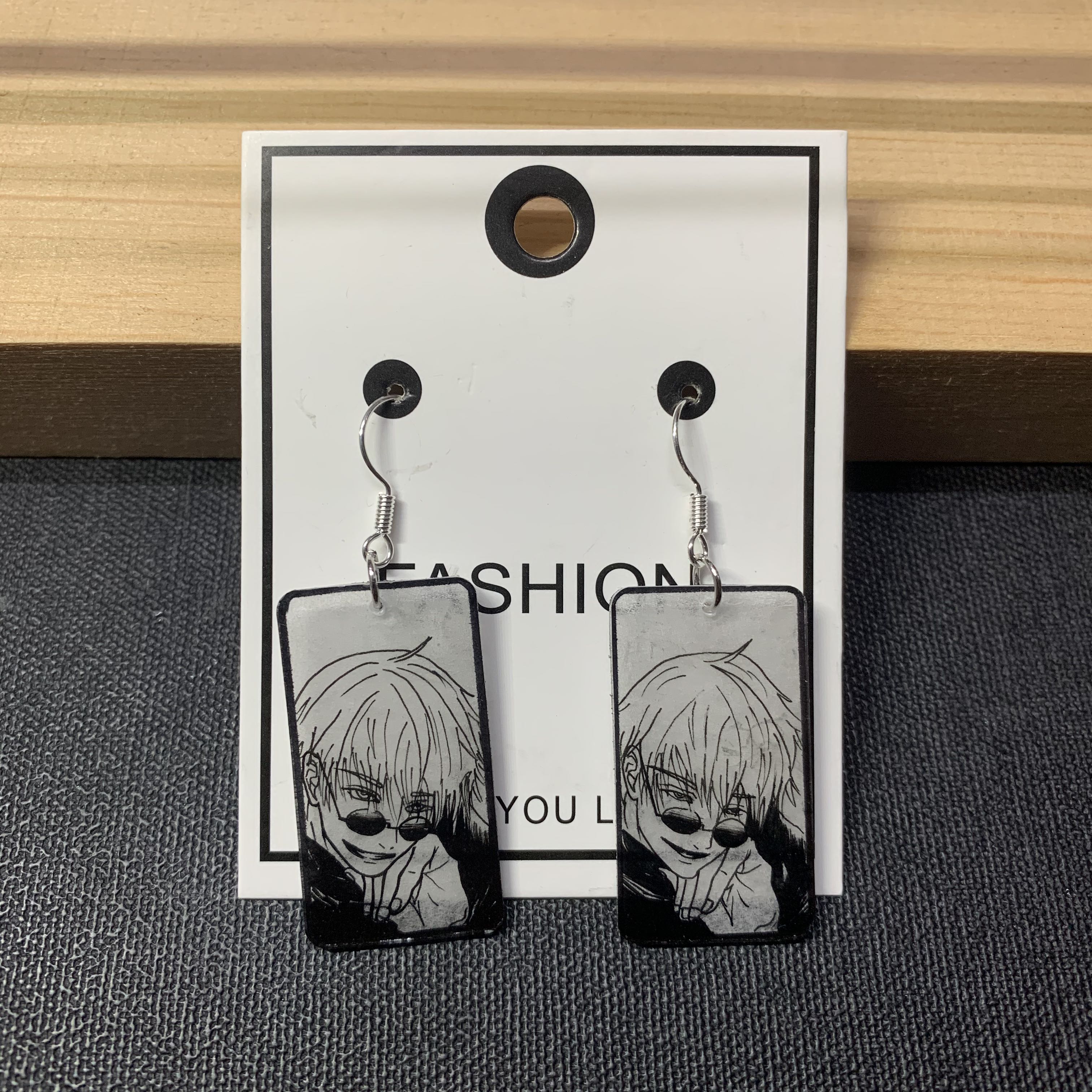 Jujutsu Kaisan Satoru Gojo handmade 365 earring, Women's Fashion ...