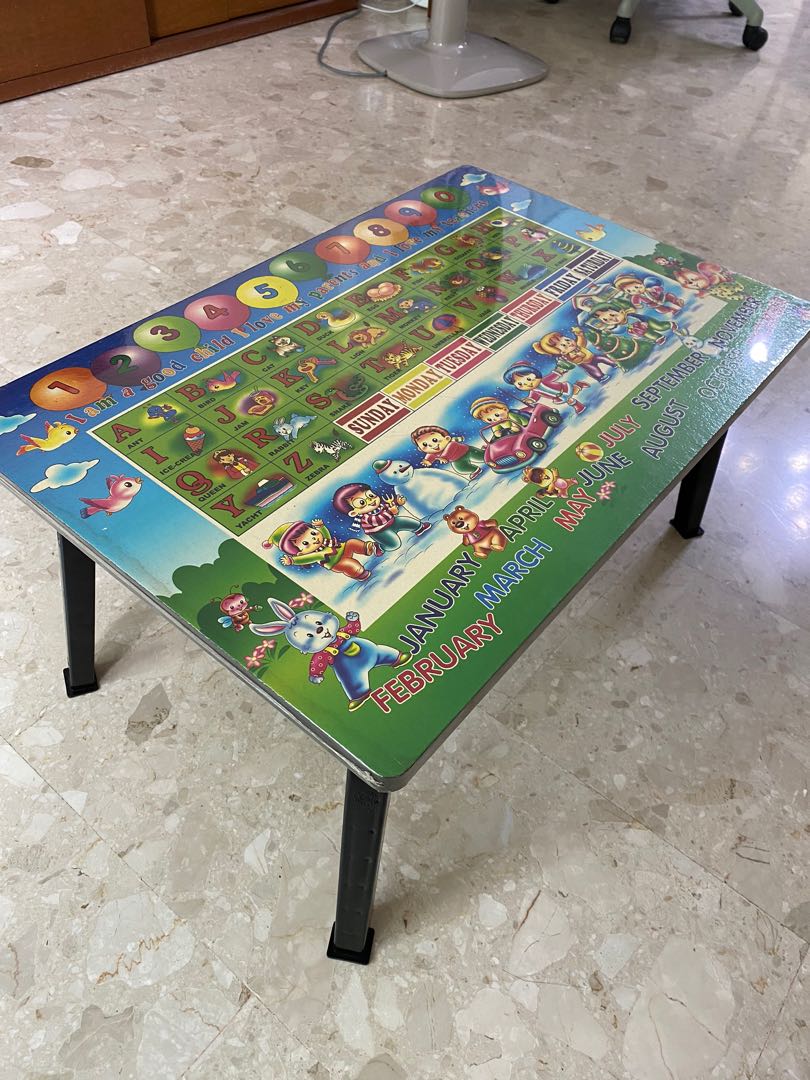 Kids table with diagrams, Babies & Kids, Baby Nursery & Kids Furniture ...