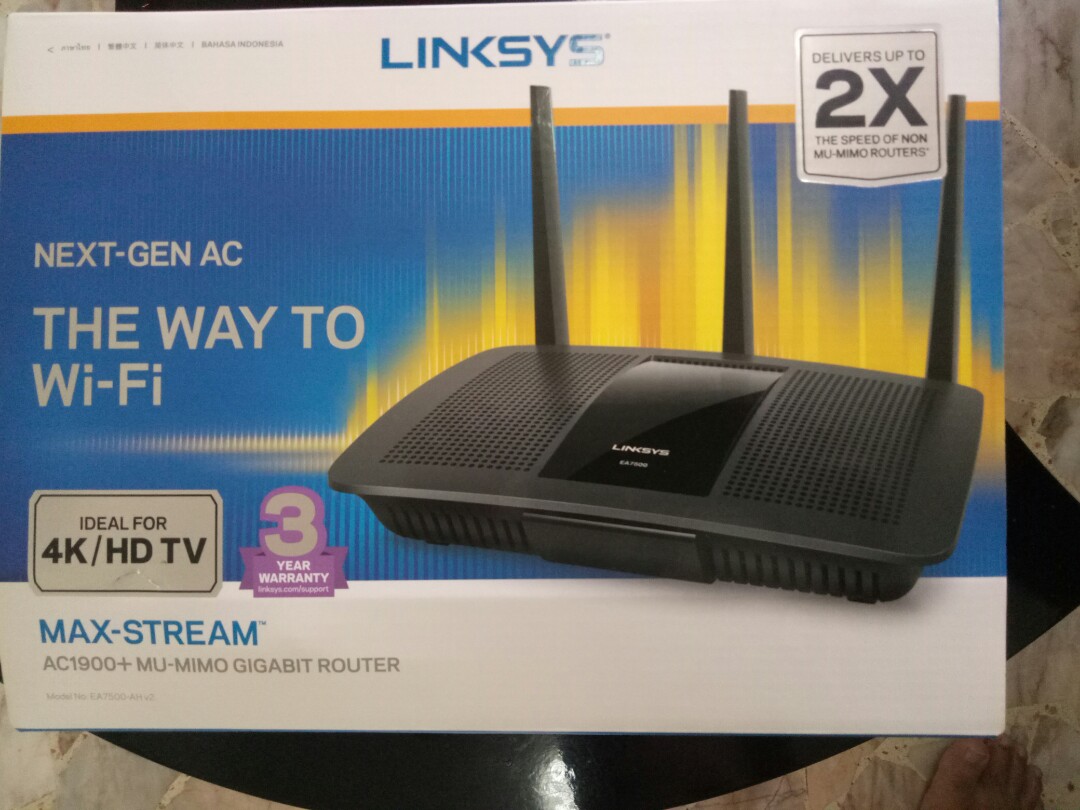 LINKSYs Wi-Fi Gigabit Router, Computers & Tech, Parts & Accessories ...
