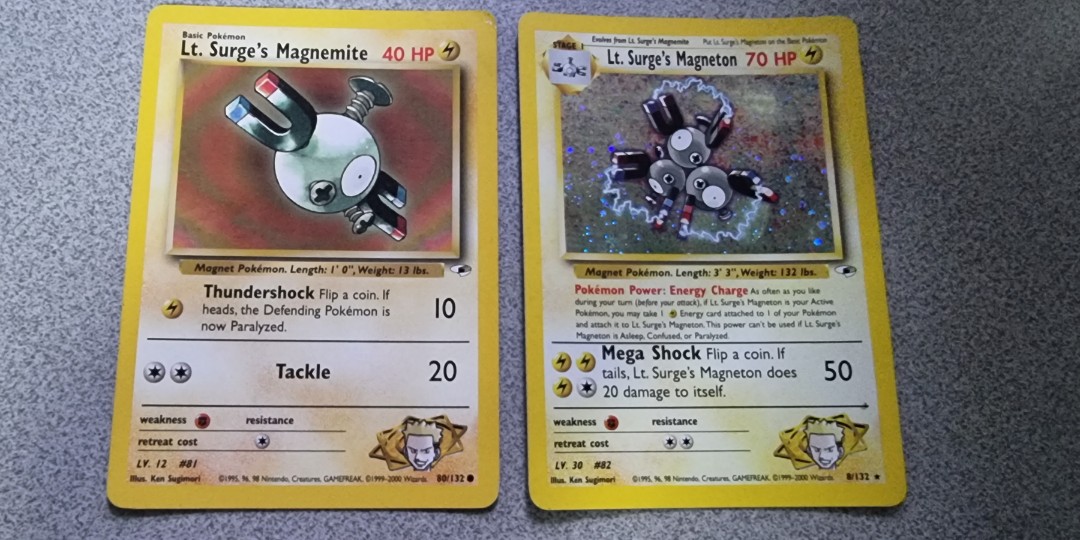 Lt. Surge' Magneton set, Hobbies & Toys, Toys & Games on Carousell