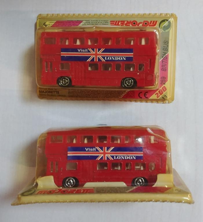 MAJORETTE Diecast BRITISH BUS, 絶版懷舊巴士, 興趣及遊戲, 玩具 & 遊戲類 - Carousell