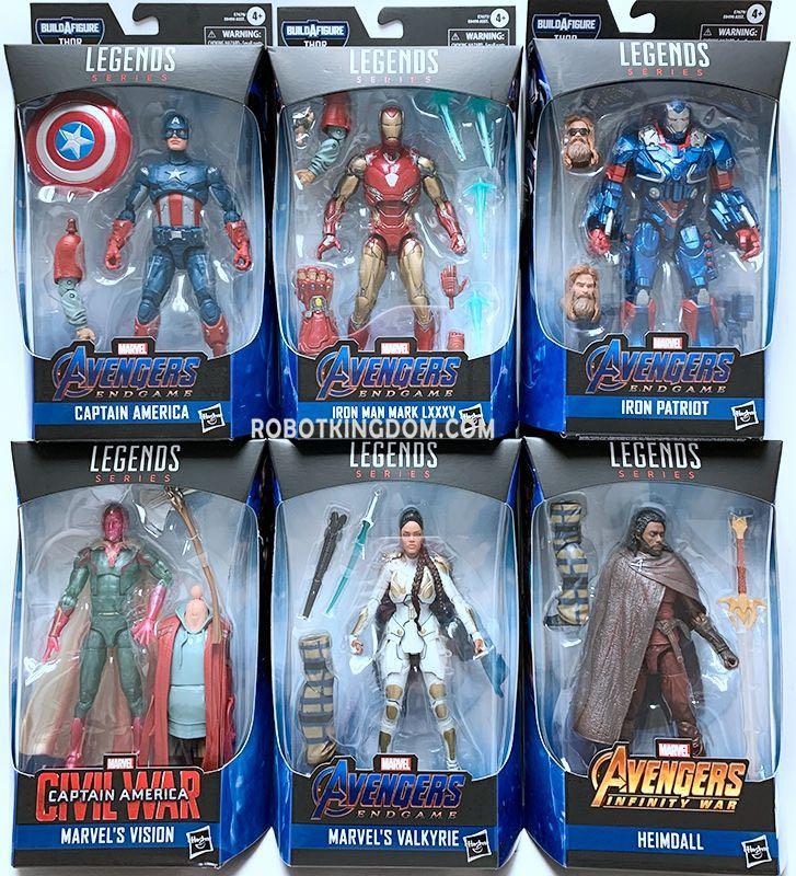 Marvel Legends Bro Thor wave Iron Patriot Iron Man Valkyrie Heimdall ...