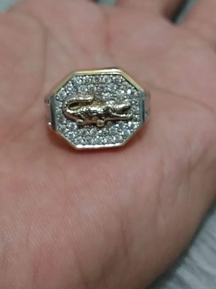 Mens ring lacoste w/ diamond, Men's Fashion, Watches & Accessories ...