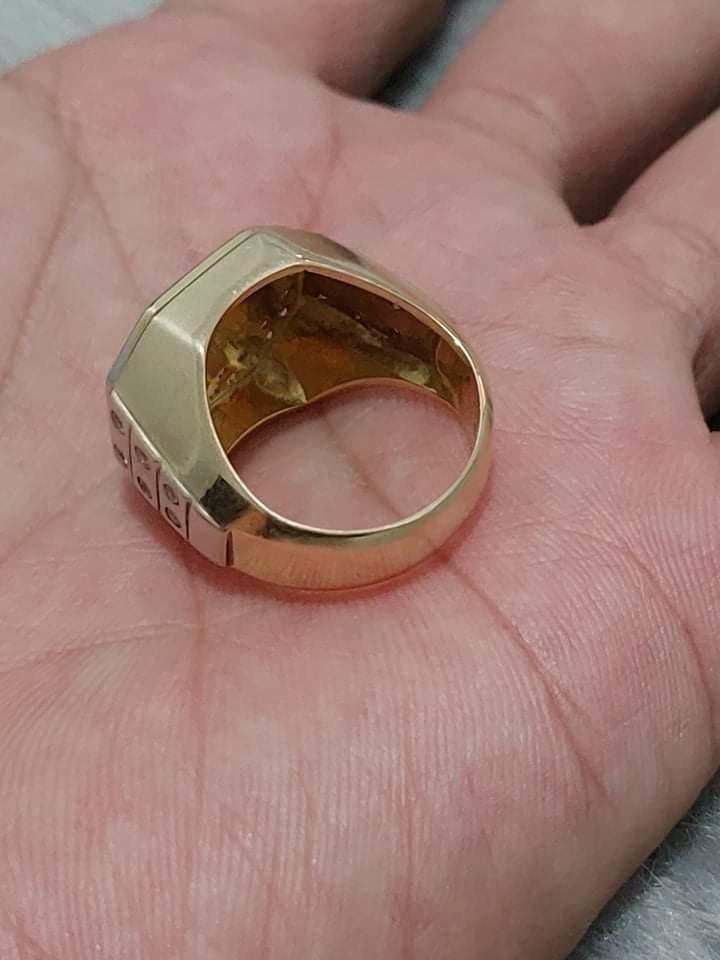 Mens ring lacoste w/ diamond, Men's Fashion, Watches & Accessories ...