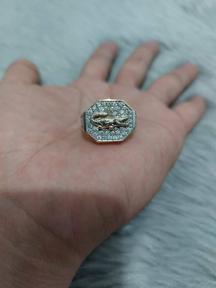 Mens ring lacoste w/ diamond, Men's Fashion, Watches & Accessories ...