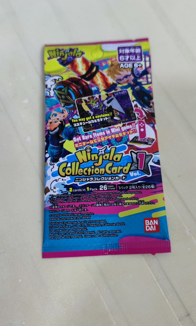 Ninjala Collection Card Vol 1, Hobbies & Toys, Toys & Games on Carousell