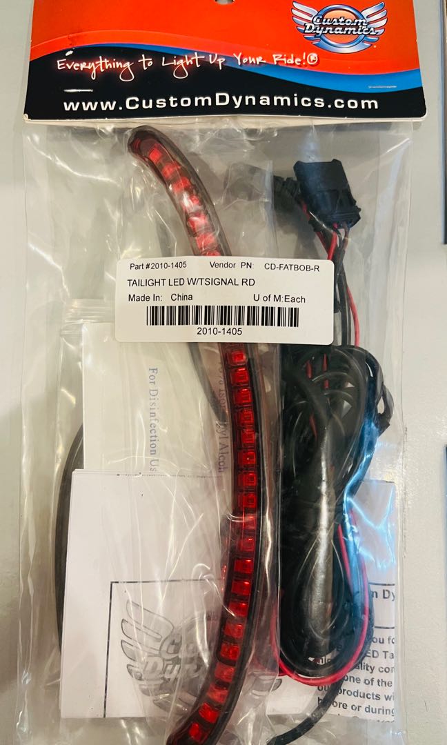 Original & New Custom Dynamics Integrated Harley Davidson FAT BOB LED ...